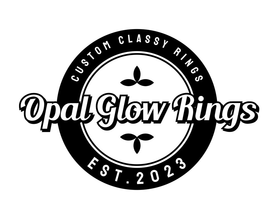 Opal Glow Rings-Unique Handmade Opal rings that glow in the dark